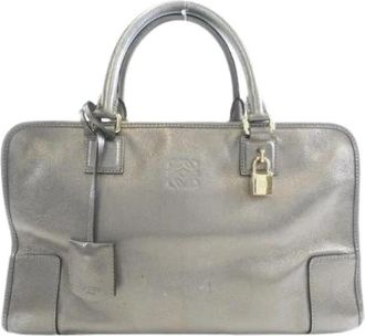 Loewe Pre-owned Amazona Goatskin Handbag - - Pre-owned - Damen - Grau - ONE SIZE