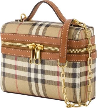 Burberry LS Mini Vanity Crossbody Bag - Beige