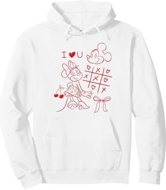 Disney Mickey Mouse And Minnie I Love You Valentine Pullover Hoodie