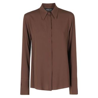 Federica Tosi Klassisches Hemd - - Blouses & Shirts - Damen - Braun - XS