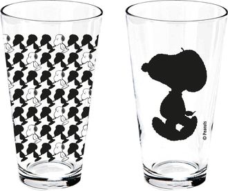 Peanuts Peanuts-2er, 400ml Snoopy-0122016 Saftglas, 2er Set, Glas, 2 St&uuml;ck (1er Pack), 2