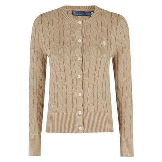 Polo Ralph Lauren Femme, Pulls, Beige, Taille: 40 FR Long Sleeve Cardigan