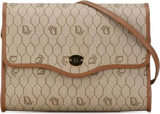 Dior Femme, Sacs, Brun, Taille: ONE Size Sac &agrave; Bandouli&egrave;re &Eacute;l&eacute;gant avec Imprim&eacute; Classique