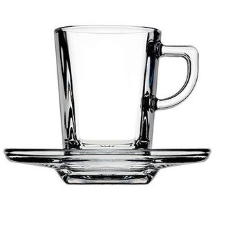 Pasabahce Lot de 6 Tasses &agrave; Expresso en Verre Tremp&eacute; 7 cl