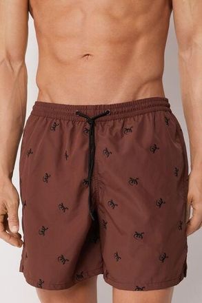 Calzedonia Bade-boxershorts Mit Muster F&uuml;r Herren Formentera Braun