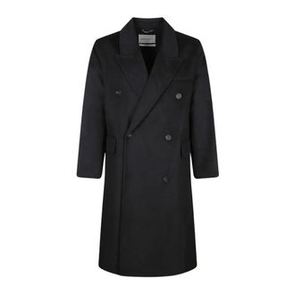 Amaranto Mantel mit fallendem Revers - - Coats - Herren - Schwarzk - M