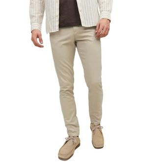 Jack & Jones Male Chino Hose Slim Fit Chino Hose, Farbe:Beige, Jeans/Hosen Neu:30W / 34L