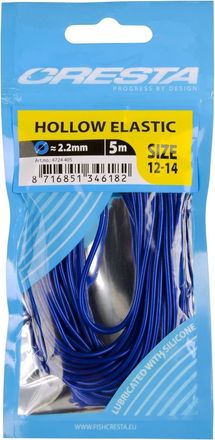 Cresta Hollow Elastic - 2.2mm - 5.00m - Blue Pearl