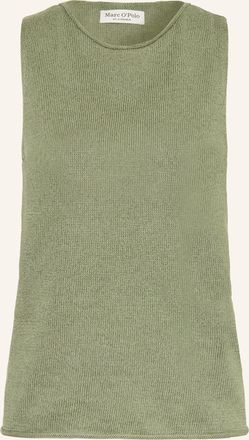 Marc O'Polo Marc Opolo Stricktop Mit Leinen gruen