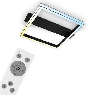 Briloner LED Deckenlampe Dimmbar, LED Deckenleuchte, Lampe, Wohnzimmerlampe, Schlafzimmerlampe, einstellbare Farbtemperatur, Fernbedienung, Nachtlicht- und Tim