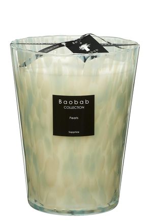 Baobab MAX24PS Kerzen, Glas, Creme, 24 x 10 cm