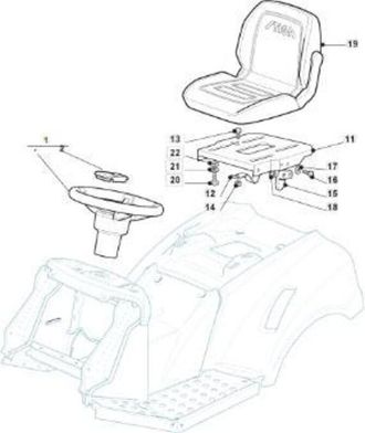 STIGA Sports Lenkrad Stiga Style 2014 Nj/tc Schwarz Original Stiga - 325961222/1