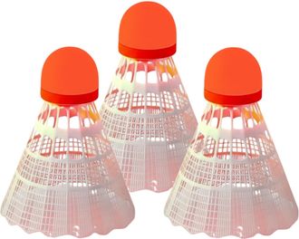 Generic Winddichter Nylon-Trainer - 3-teiliger leuchtender Badmintonball, Badminton-Ausr&uuml;stung | f&uuml;r Drau&szlig;en im Freien, Hof, Rasen, Familie, Erwachsene, Kinde