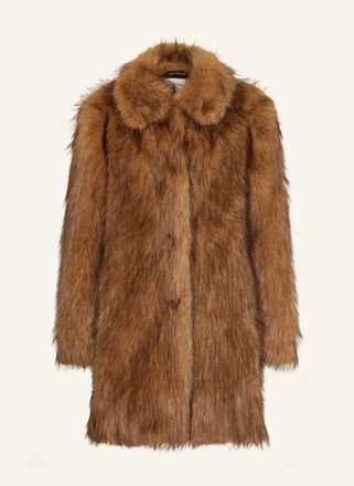 BA&SH Ba&Sh Kunstfell-Mantel Lestor braun