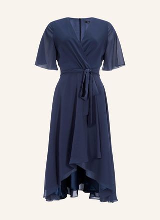 Swing Swing Cocktailkleid In Wickeloptik blau