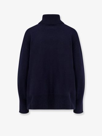 Axel Arigato Womens Wool Blend Turtleneck Sweater Blue Polyamide