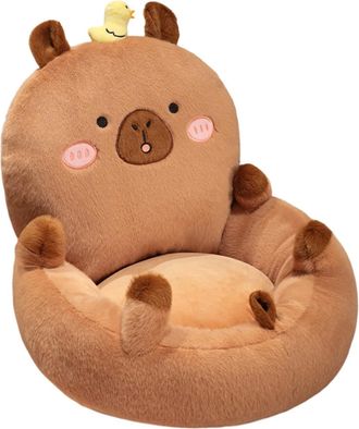 Generico Capibara Stuhlkissen | Pl&uuml;sch-R&uuml;ckenlehne | B&uuml;rokissen f&uuml;r Frauen und M&auml;dchen, B&uuml;rostuhl zu Hause und Schlafzimmerdekoration