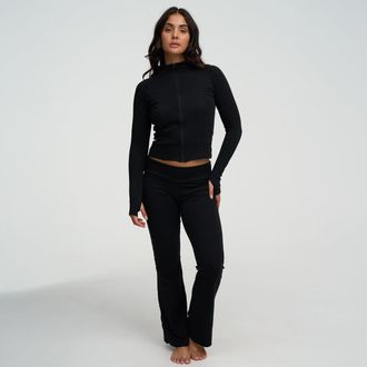 creamy fabrics Cotton Body Fitted Zipper Jacke