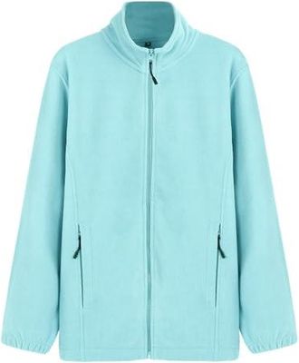 Generic Vestes en polaire chaude pour femme - Double &eacute;paisseur - Manteau dhiver et dautomne avec col montant pour les voyages d&eacute;contract&eacute;s, vert menthe, XXL