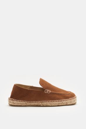 Maneb&igrave; Herren - Espadrilles Suede Traveler Loafers hellbraun
