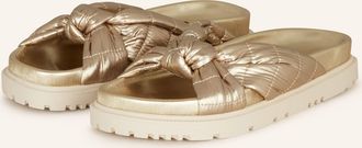 Carrano Carrano Pantoletten gold