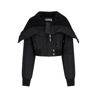 Dior Femme, Vestes, Noir, Taille: 38 FR Cropped Peacoat