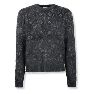 Casablanca Homme, Pulls, Gris, Taille: L Pull Monogramme Fluffy