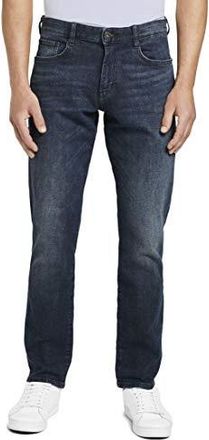 Tom Tailor Homme Jean Coupe Droite Marvin, Mid Stone Wash Denim, 30W / 34L