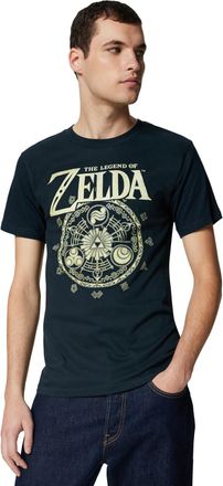 Nintendo Herren Legend of Zelda Symbolic Circle T-Shirt, Marineblau, XX-Large