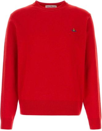 Vivienne Westwood Homme, Pulls, Rouge, Taille: XL Alex Col Rond