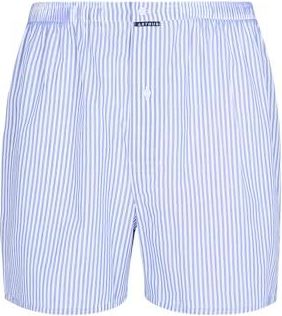 Arthur Caleçon Homme Classique Rayure Bleue - Coupe Française - Ceinture Élastiquée - Coton Issu de lagriculture Biologique - Marine - Taille L