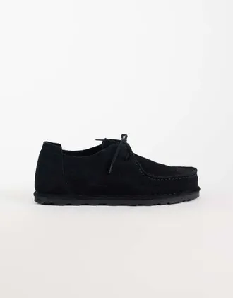 Birkenstock Utti - Chaussures classiques en daim avec lacets - Noir