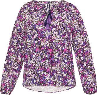 Usha Bluse Frauen Lila Mehrfarbig