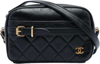 Chanel Pre-owned Sac cam&eacute;ra &agrave; boucle - Femme - Pre-owned - Noir - Taille: ONE Size