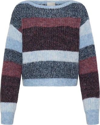 Ichi Ichi - Pull &agrave; col rond - Femme - Pulls - Multicolore - Taille: 44 FR