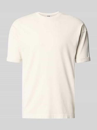Drykorn T-Shirt mit &Auml;rmelaufschlag und Rundhalsausschnitt