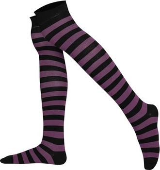 MySocks Au-dessus du genou Chaussettes Violet noir