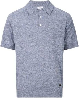 Eton Polo en lin et en coton m&eacute;lang&eacute;