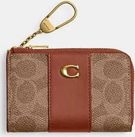 Coach Essential Schl&uuml;sseletui Aus Signature-Canvas Mit L-Rei&szlig;verschluss f&uuml;r Frauen in Multi