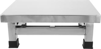 Valiclud Edelstahl Tritthocker Quadratisch Rutschfester Badewannenhocker Kompakter Wasserfester Metallhocker f&uuml;r Bad Labor und Dusche (31x24x12 cm)