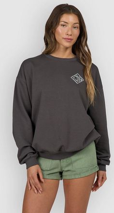 Salty Crew Tippet Crew Sweater charcoal