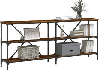 Generic Konsolentisch, Flurtisch mit verstellbaren F&uuml;&szlig;en, Beistelltisch f&uuml;r Wohnzimmer/Eingangsbereich, Sideboard, Eingangstisch, Holzwerkstoff Eisen(Sonoma (