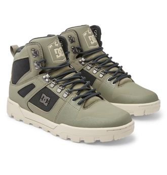 DC Herren Pure High-Top Wr Boot Bootsschuh, GRN/B/WHT, 44 EU