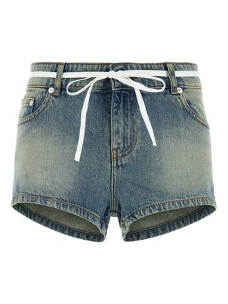 Gimaguas short Lazo à taille nouée - Bleu