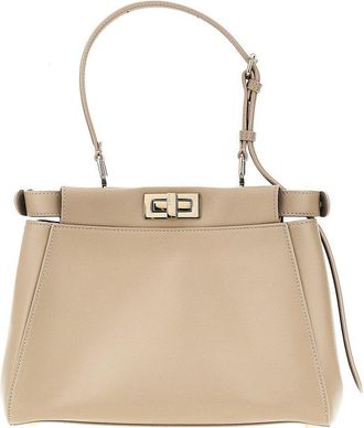 Fendi Leather small My Peekaboo bag Woman One Size