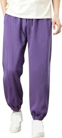 Generic Pantalon de sport pour homme - Pantalon de jogging avec cordon de serrage - Pantalon de surv&ecirc;tement long respirant - Pantalon de sport d&eacute;contract&eacute; - T