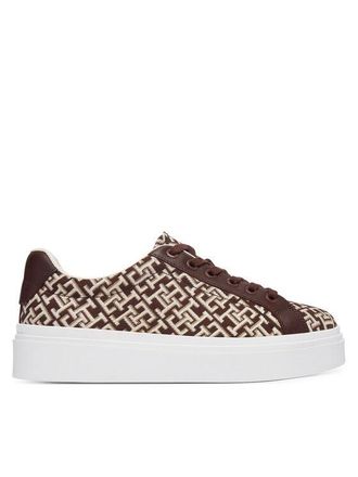 Tommy Hilfiger Sneakers Chic Platform Monogram FW0FW09398 Braun