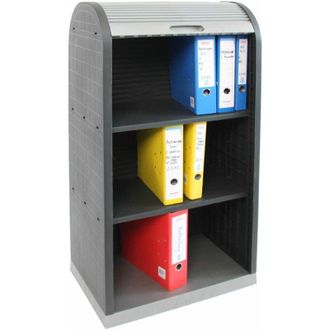 Hhg neuwertig] Universal Rollladenschrank, B&uuml;ro Jalousie Schrank, Kunststoff 120x58x38cm