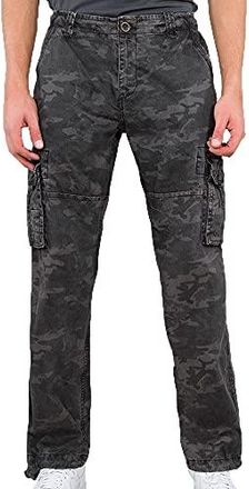 Alpha Industries Alpha Industries Alpha Indutries Jet Pantalons de Loisirs pour Homme, Black Camo, 36W