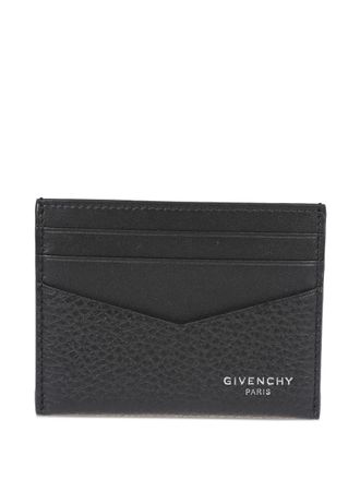 Givenchy porte-cartes en cuir - Noir